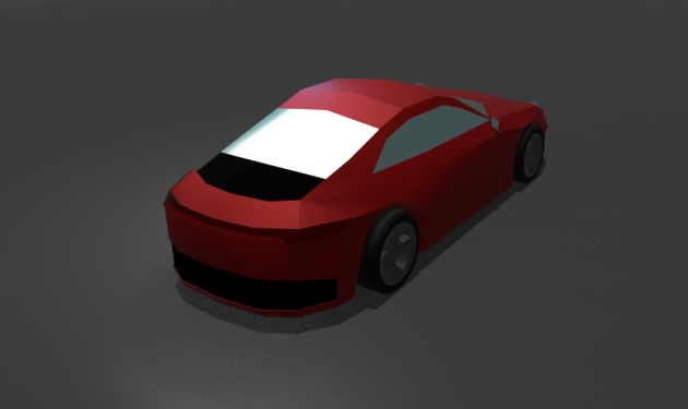 CC0 Free Low Poly Sport Car Game Ready 3D Model by VOXEL DEV