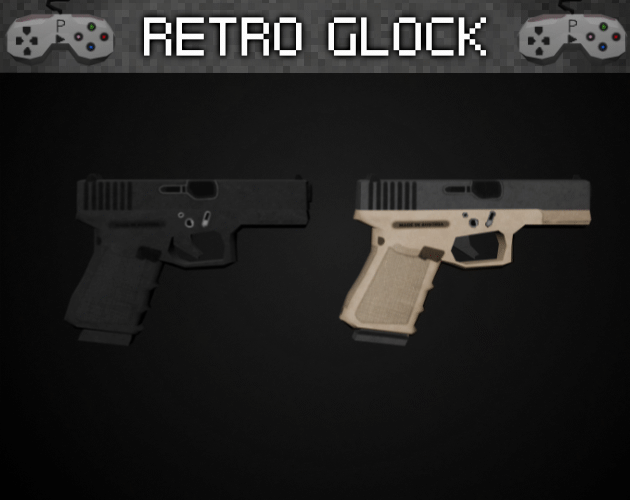 Retro Glock - PSX asset (Free) by Bricchi Games