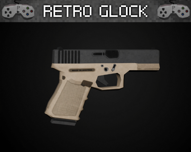 Retro Glock - PSX asset (Free) by Bricchi Games