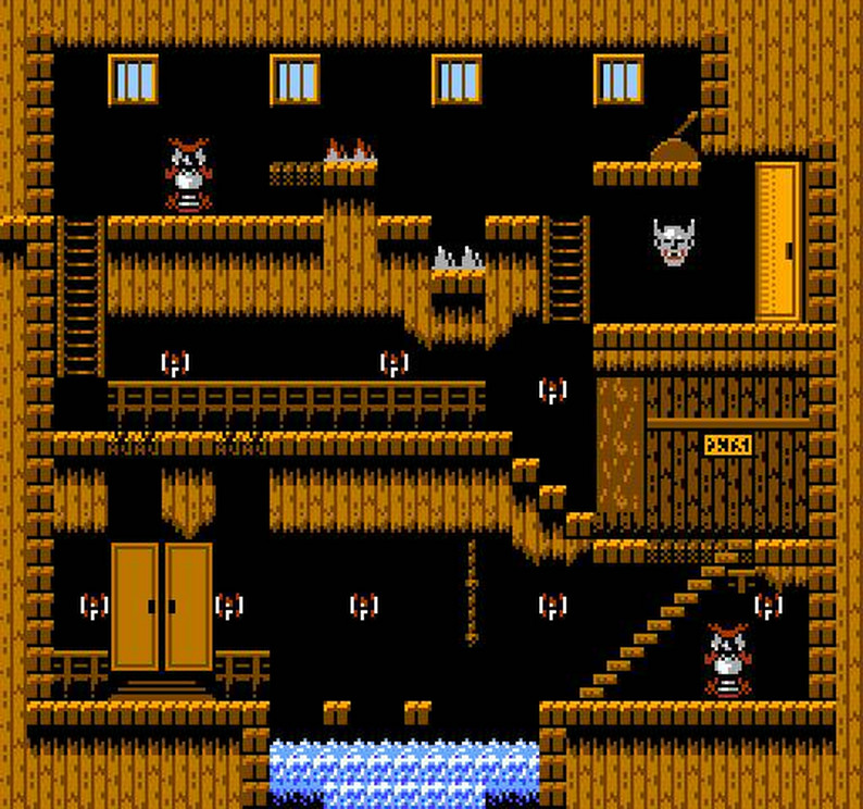 NESstyle Japanese Castle Tileset by buchidot