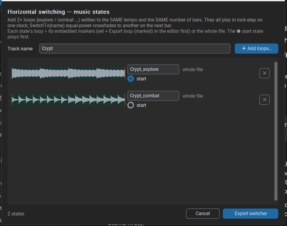Loopsmith 1.1.0: clip protection, inline renaming, smoother auditioning ...