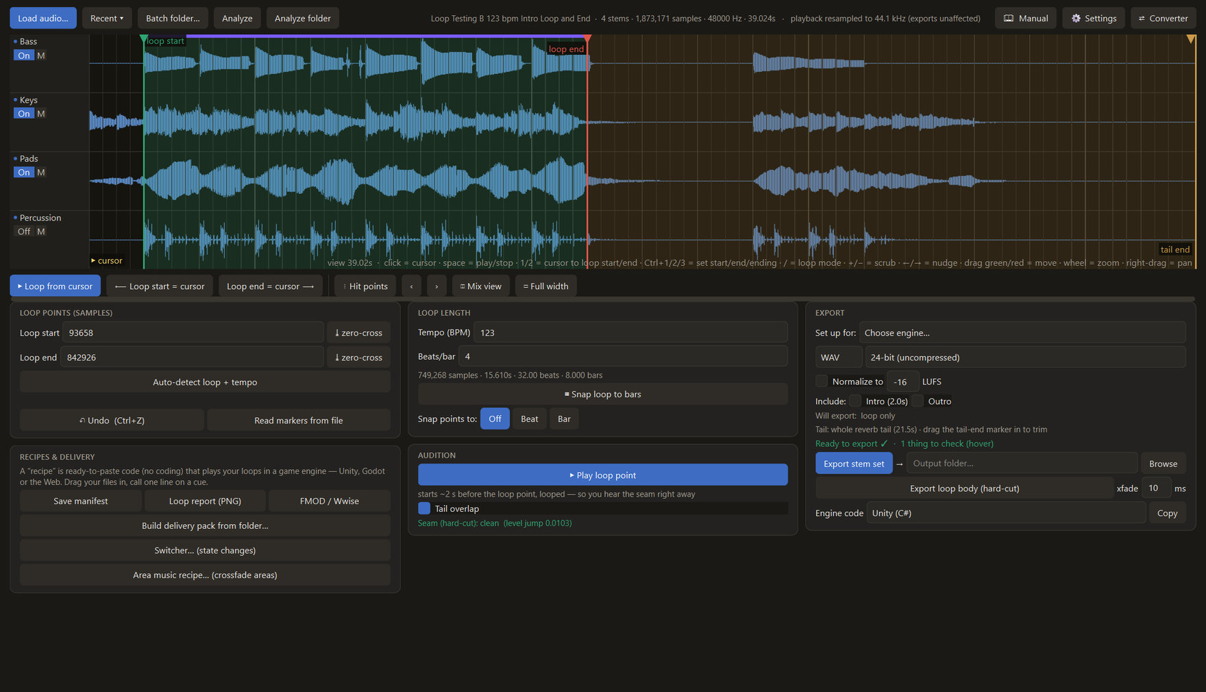 Loopsmith 1.1.0: clip protection, inline renaming, smoother auditioning ...
