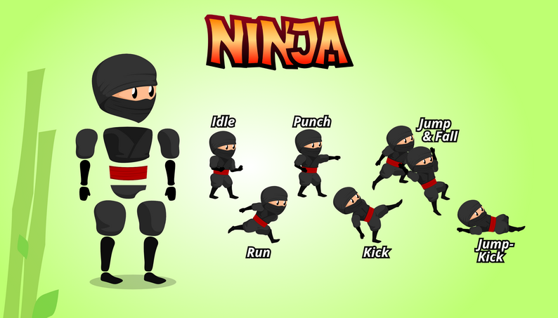 Ninja Character | Animated & Incl. Master File by Denkin