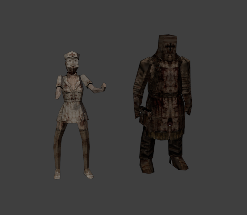 PSX Horror Killers Pack - Mad Nurse & The Pursuer by ultraviolence