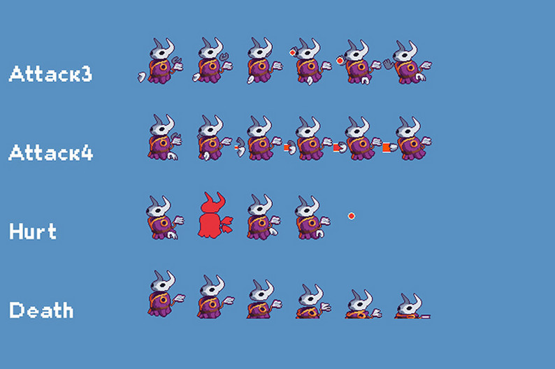 Boss Monsters Pixel Art Sprites by Free Game Assets (GUI, Sprite, Tilesets)