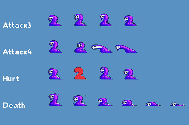Boss Monsters Pixel Art Sprites by Free Game Assets (GUI, Sprite, Tilesets)