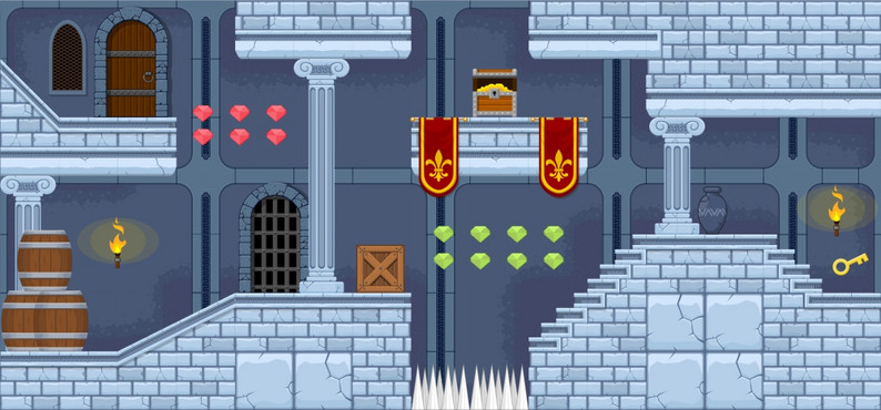 The Castle - Platformer Tileset by pzUH