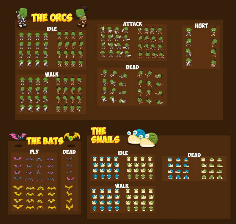 Orc Bros - Game Sprites by pzUH