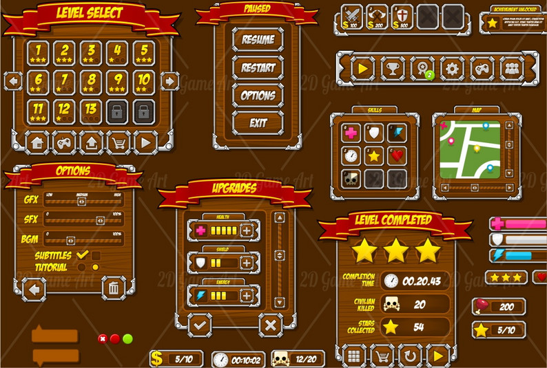 Medieval Game GUI by pzUH