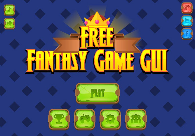 Free Fantasy Game GUI by pzUH