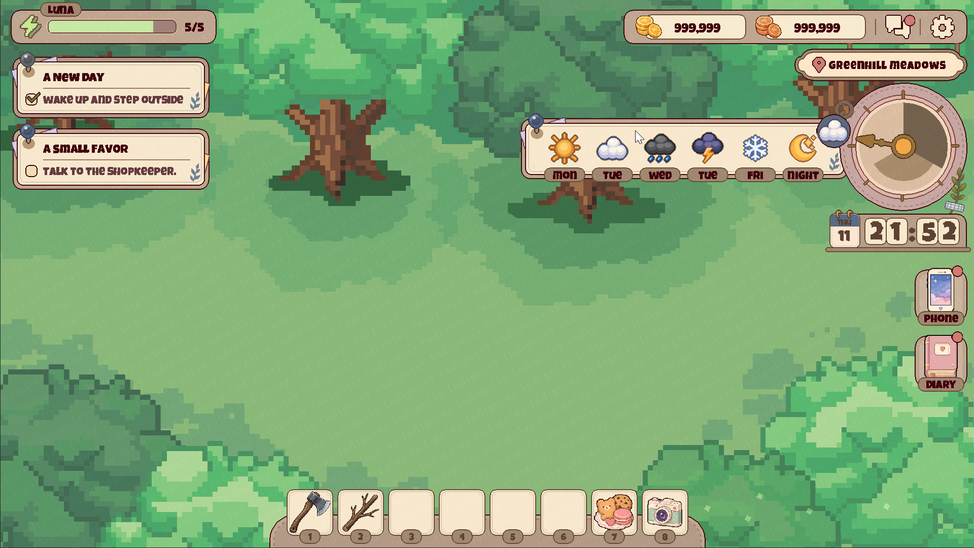 Pixel HUD & Dialogue UI Pack — Daily Life by IndigoLay