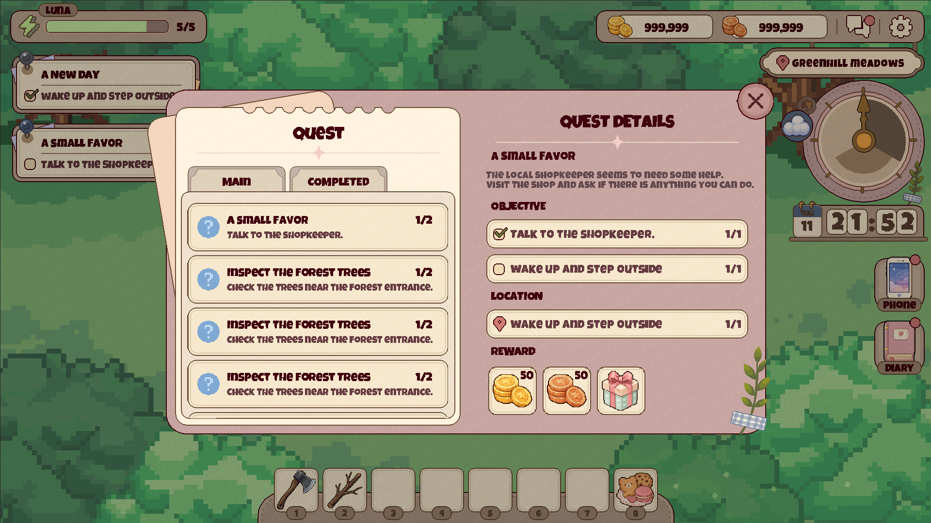 Pixel HUD & Dialogue UI Pack — Daily Life by IndigoLay