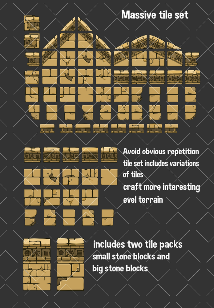 Temple tile set by Robert Brooks - gamedeveloperstudio.com