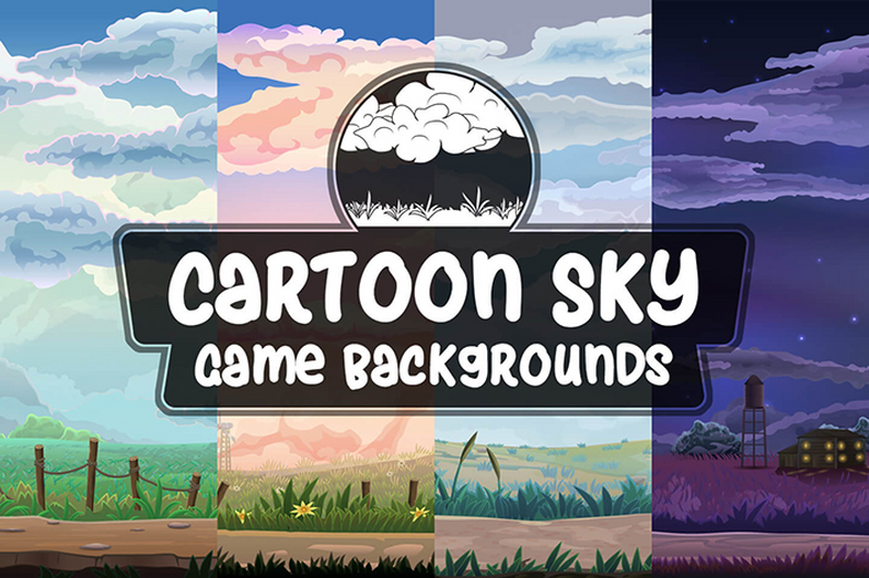 Sky Game 2D Backgrounds by Free Game Assets (GUI, Sprite, Tilesets)