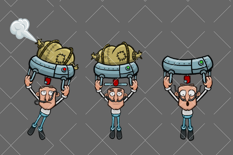 Flying character by Robert Brooks - gamedeveloperstudio.com