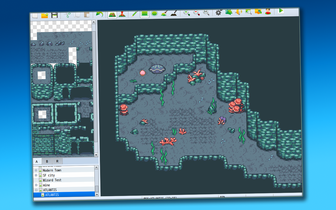 Atlantis Tileset by finalbossblues