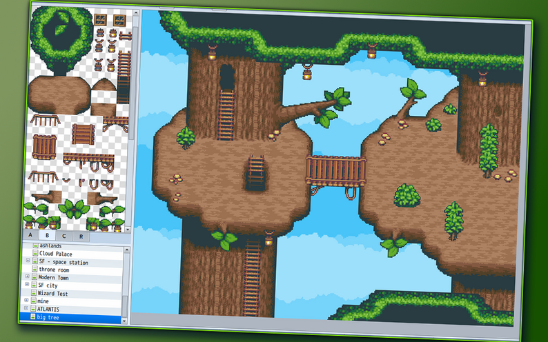 Giant Tree Tilesets by finalbossblues