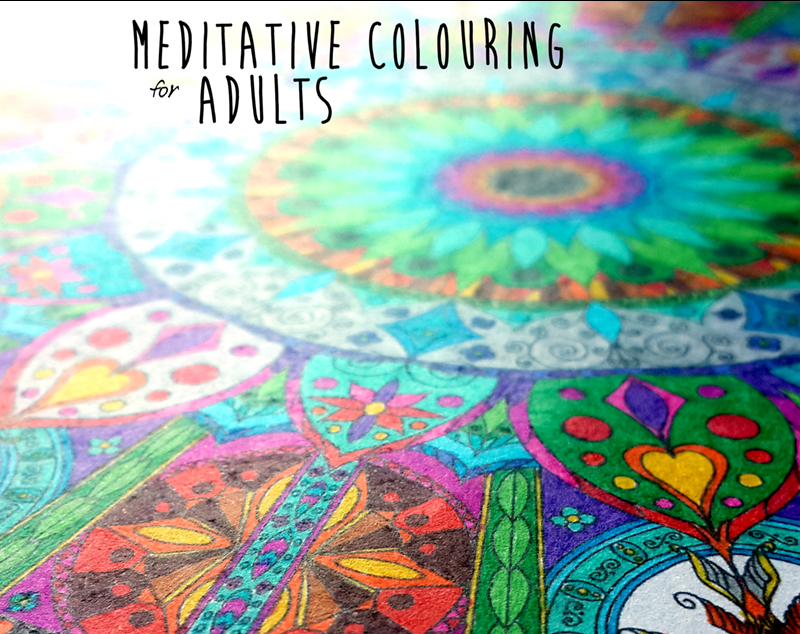 Meditative Colouring for Adults by Screwy Lightbulb