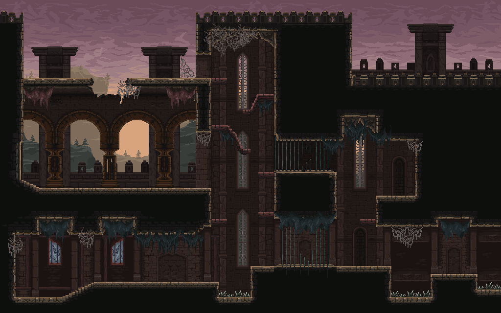 Pixel Fantasy Castle by Szadi art.