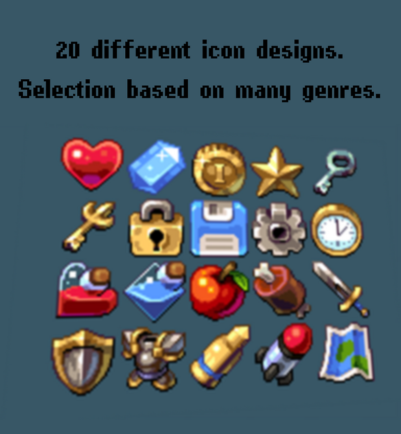 Pixel Fantasy RPG Icons Basic by Thomas Feichtmeir "Cyangmou"