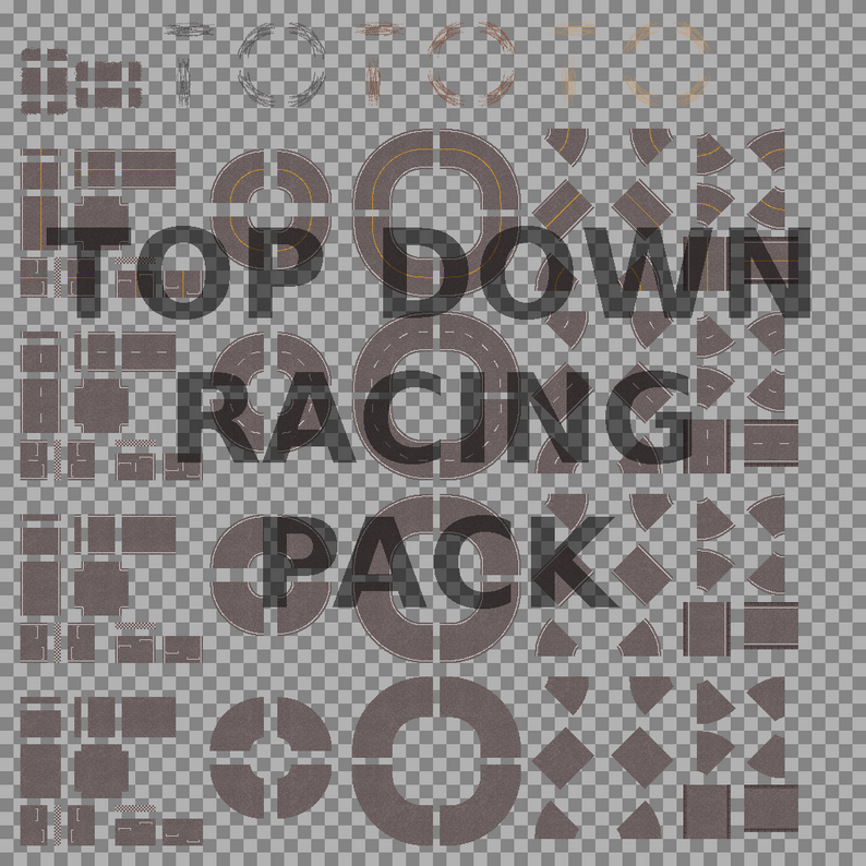 2D Top Down Car Racing Pixel Pack by Arludus