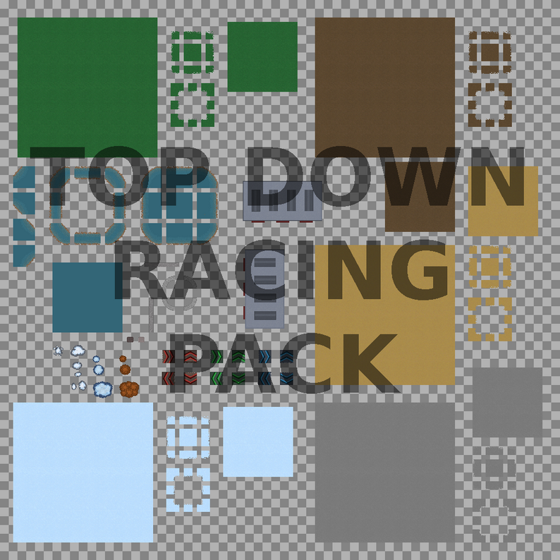 2D Top Down Car Racing Pixel Pack by Arludus