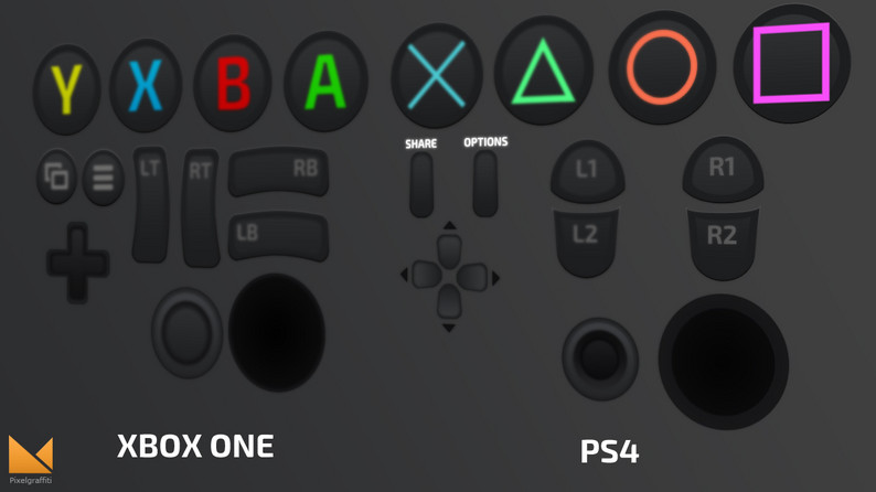 Game Assets - Console Controller Buttons by world Ø