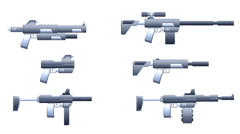 Simple Weapon Models (customizable) by SadeghEftGames