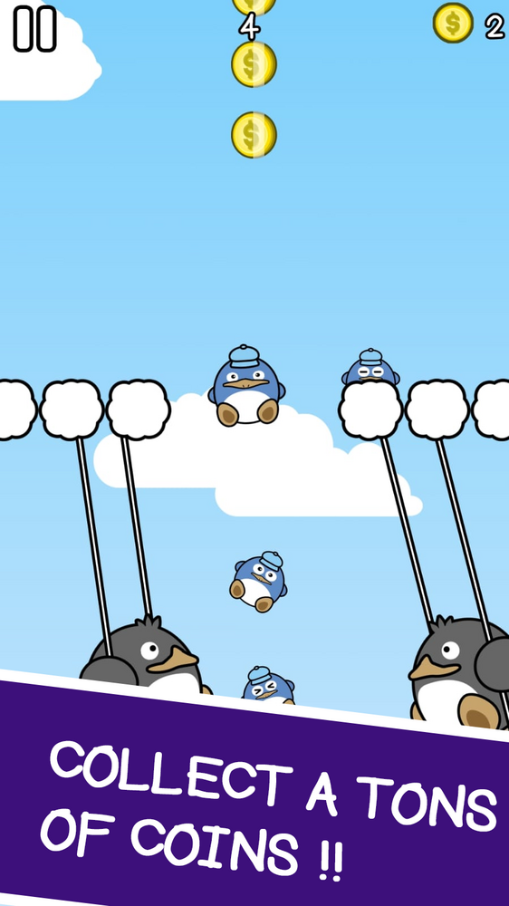Fly Now: Tap Tap Penguin Game by tatabii