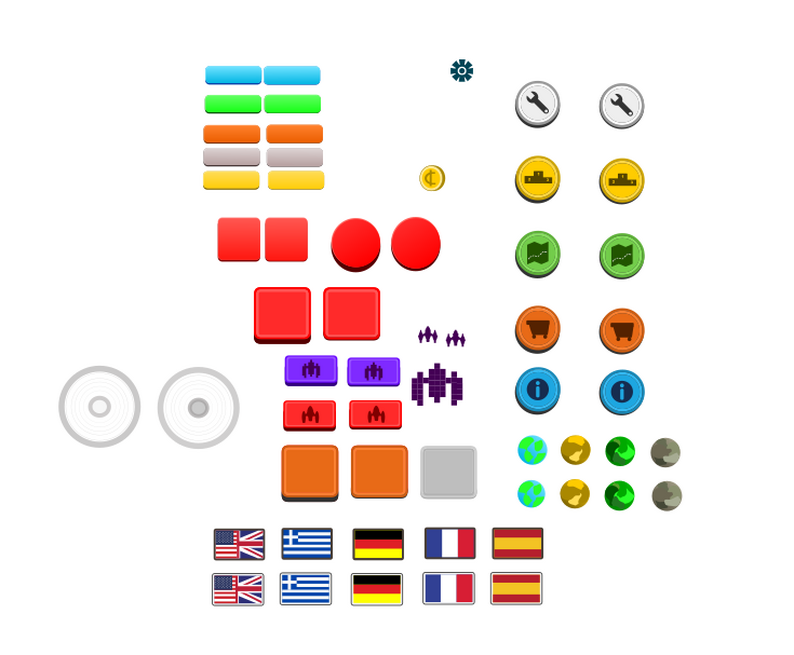 Mobile game UI elements pack 1 by mastorak