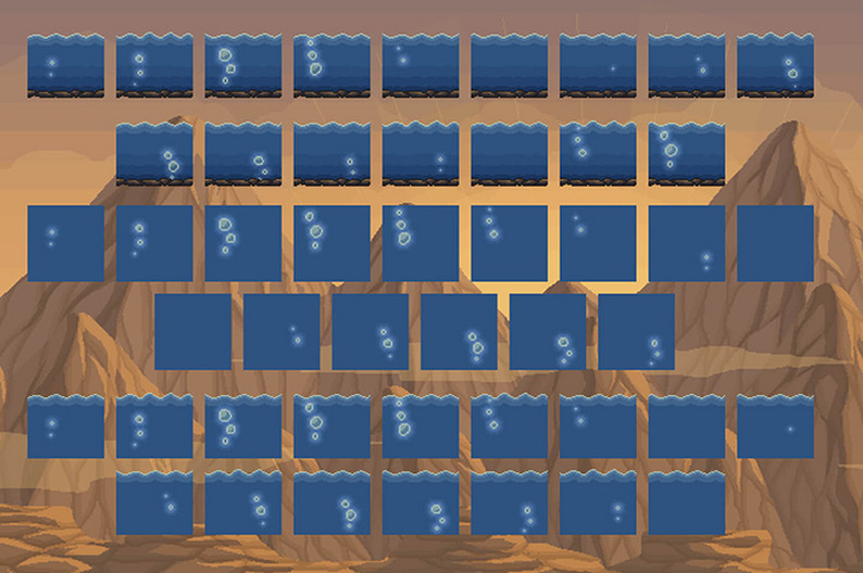 Mountain Platformer 2D Tileset Pixel Art by Free Game Assets (GUI ...