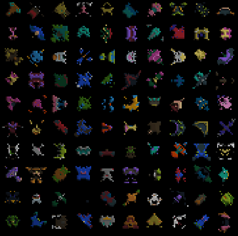 Random Sprite Generator by Ian Burnette