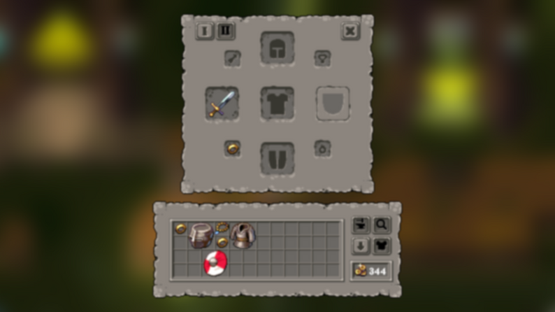 Pixel Menu GUI HUD Inventory & Icons by Thomas Feichtmeir "Cyangmou"