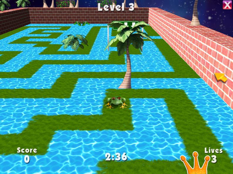 3D Frog Frenzy for Raspberry Pi by WebfootGames
