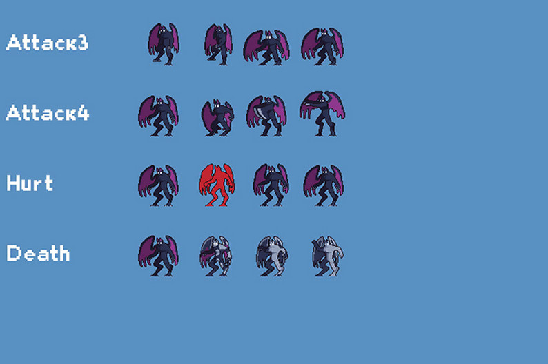 Cave Bosses 2D Sprites Pixel Art by Free Game Assets (GUI, Sprite ...