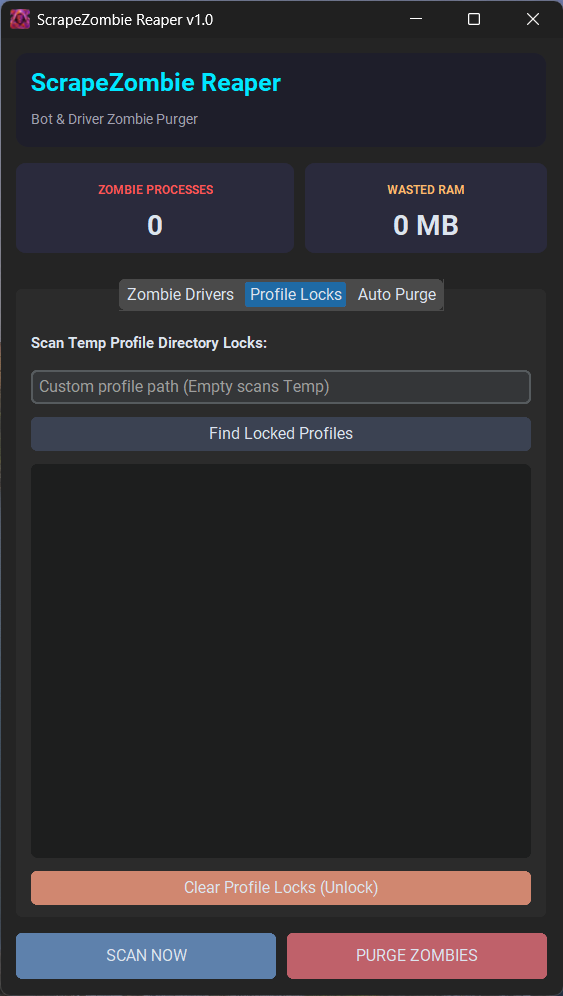 ScrapeZombie Reaper - Automated Browser Driver & Profile Cleaner for ...