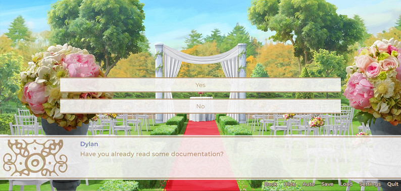 Bridal Style Responsive Visual Novel UI by Foleso