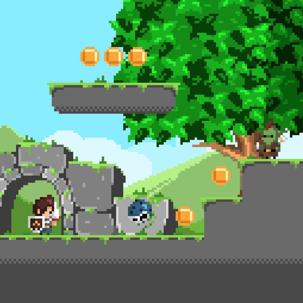 Pixel Art Assets for Platformer Game by kokoko3000