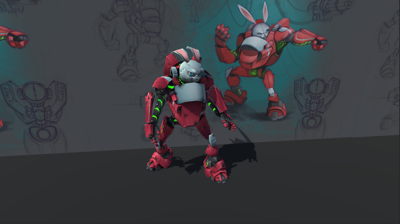 Stylized Rabbit Mecha by Vax Kun