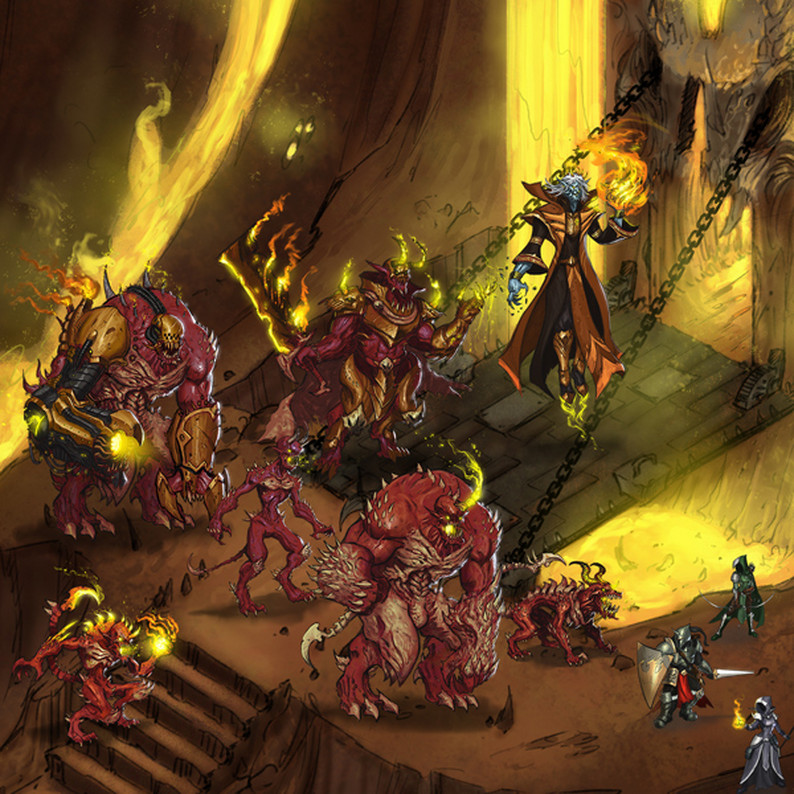 Hellish Demons, Monster Pack by GalefireRPG