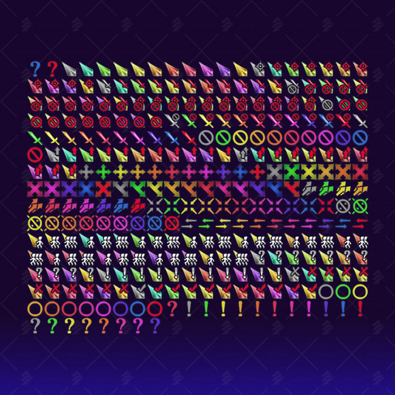 Assets: Cursors Pack 1 [RPG, RTS, MMO, TPS] by Wenrexa