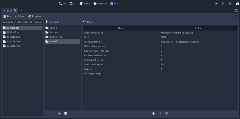 Godot Engine - FileEditor by fenix