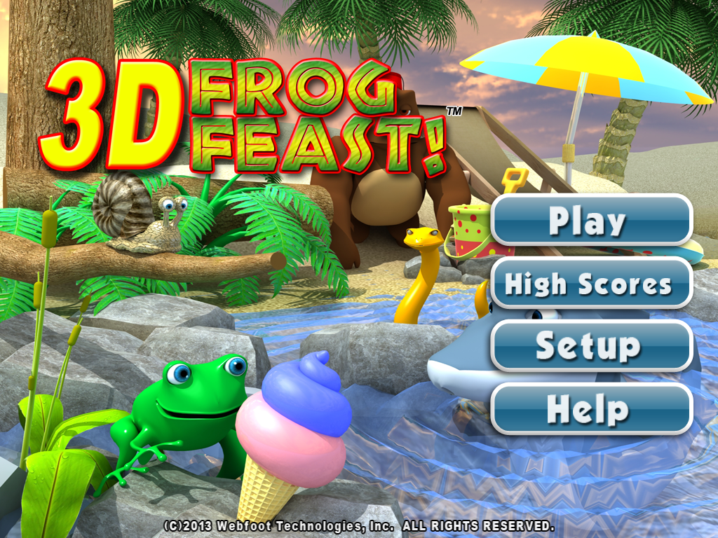 3D Frog Feast for Raspberry Pi by WebfootGames