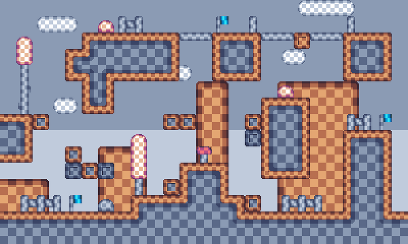 Mario-Like Platformer Tileset [16x16] by RottingPixels