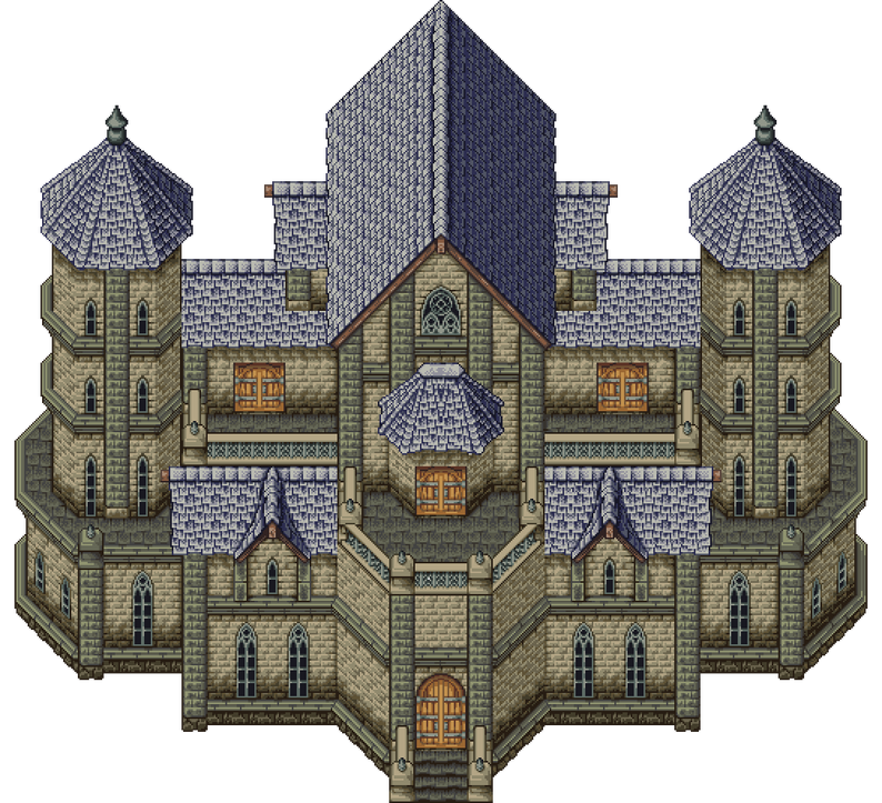 Pixel Art Tileset - Iconic Castle by Seliel the Shaper
