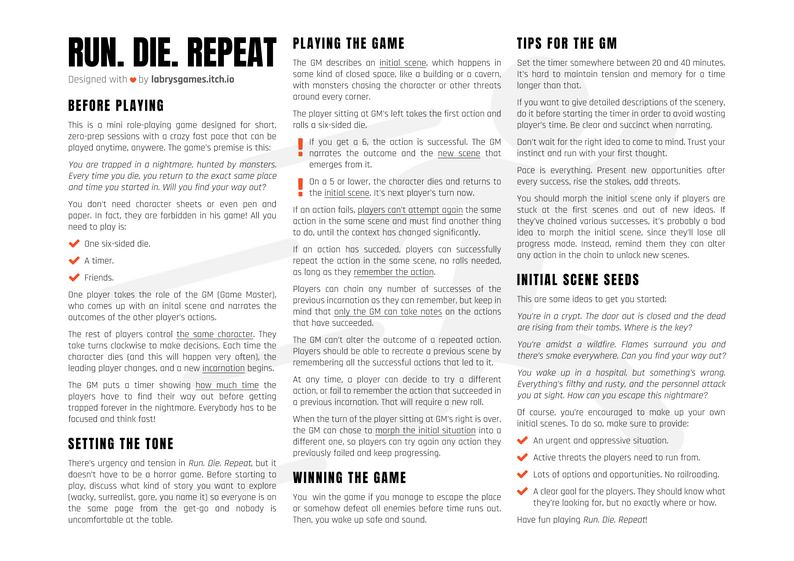 Run. Die. Repeat by Labrys Games