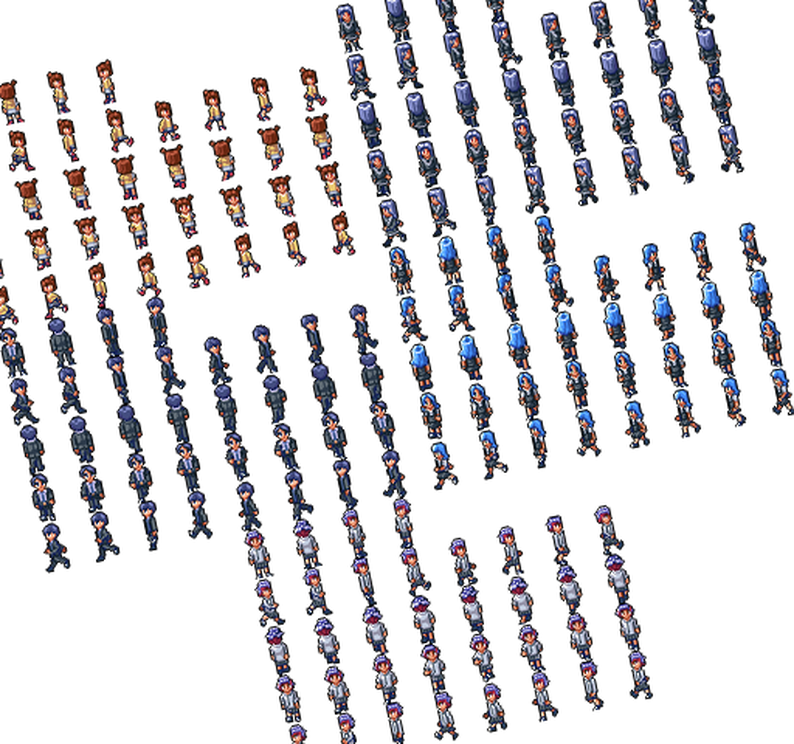 The Japan Collection: JRPG Characters Pack by GuttyKreum