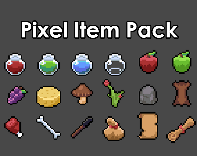 Pixel Item Pack by Stealthix