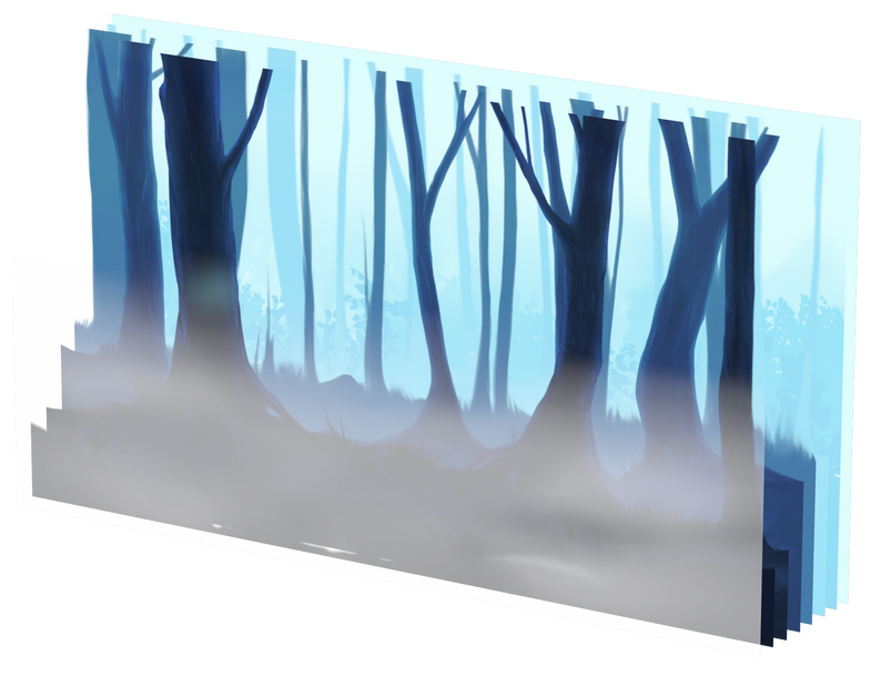 Free Parallax Forest Background (Seamless) by Digital Moons