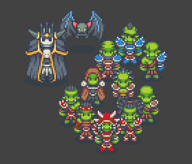Time Fantasy RPG Sprites 2 (with Monsters) by finalbossblues